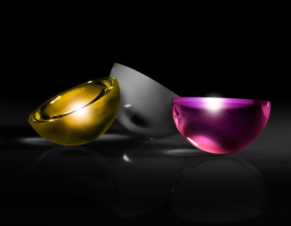 2mm Dia., Uncoated, ISP Optics Calcium Fluoride (CaF2) Hemispherical ...